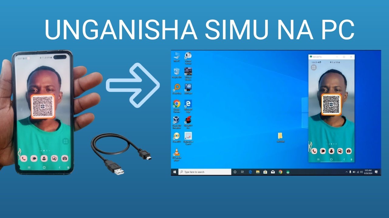 jinsi ya kutumia simu yako kwa kutumia pc (screen share to pc) - YouTube