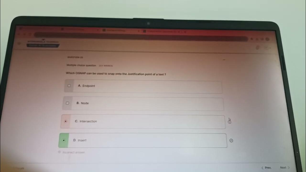 Final test Answers of Internshala autocad training - YouTube