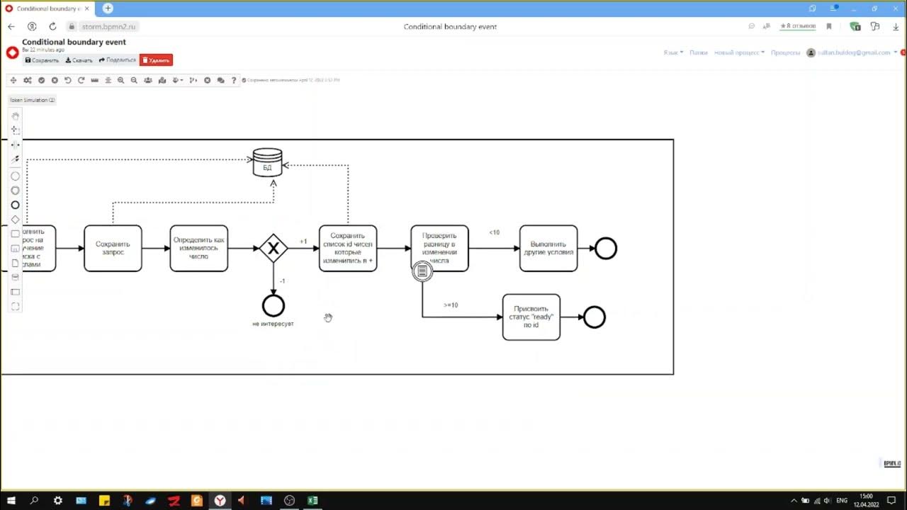 Conditional boundary event BPMN. Пример использования в бизнес-процессах - YouTube