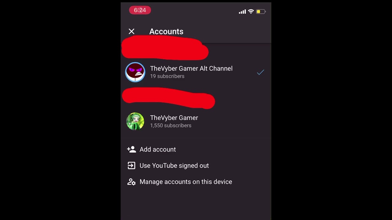 List of all my accounts - YouTube