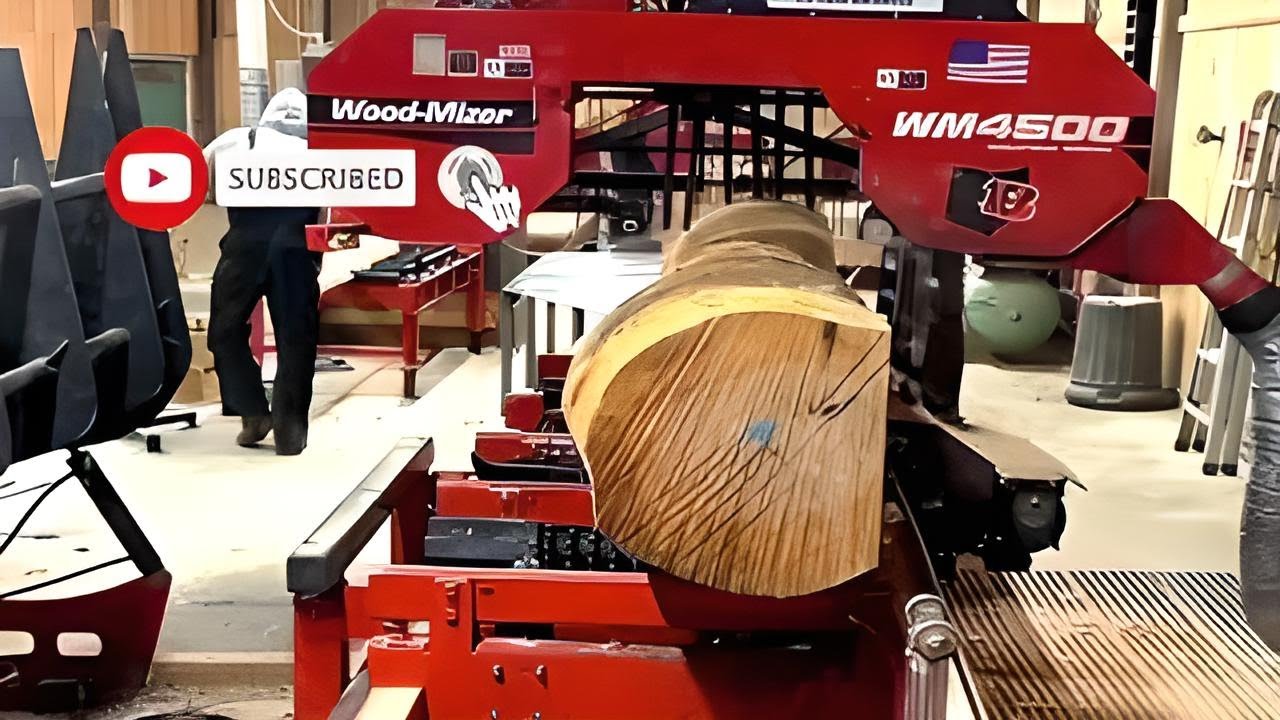 Big Wood Cutting Wood-Mizer 4500 Band Mill Automatic Wood Sawmill ...