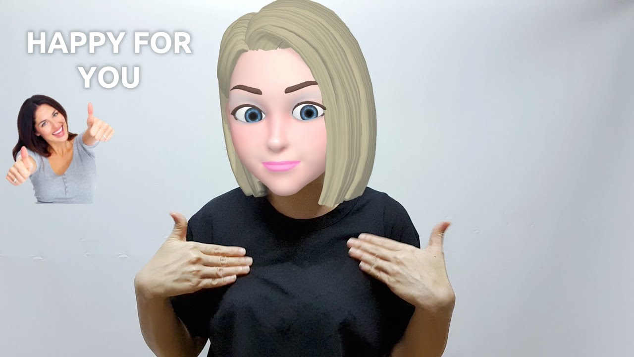 American Sign Language (ASL) Lesson: Happy For You - YouTube