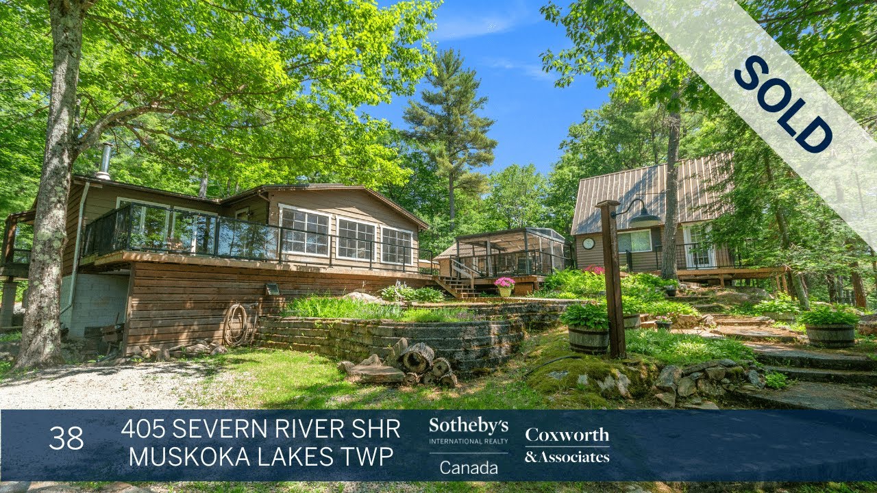 SOLD: 38 SR405 Severn River Shore, Muskoka Lakes Township - YouTube