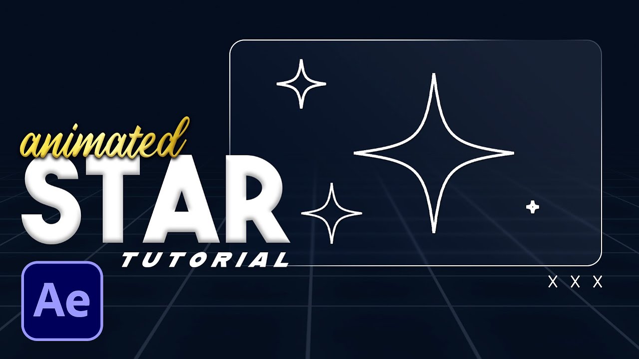 Sparkling Stars Animation in After Effects Tutorial - YouTube