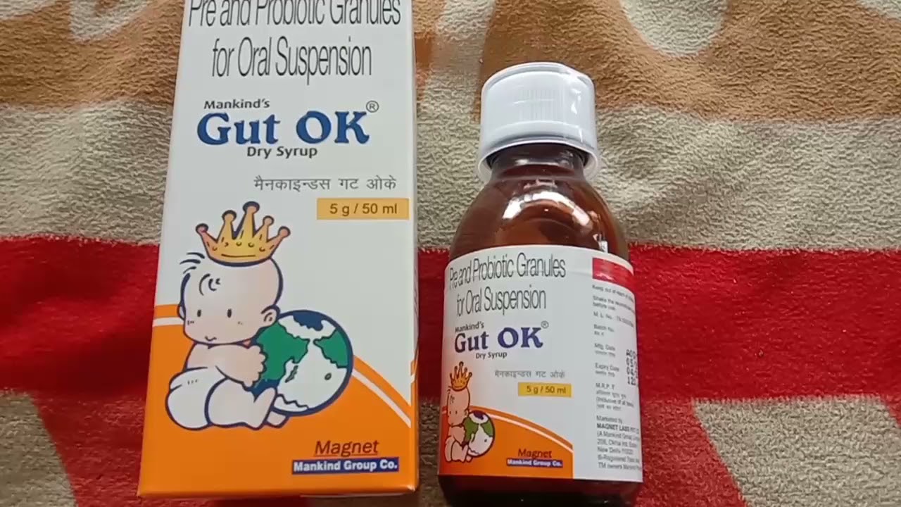 Gut Ok Dry syrup use and side effects Probiotic syp - YouTube