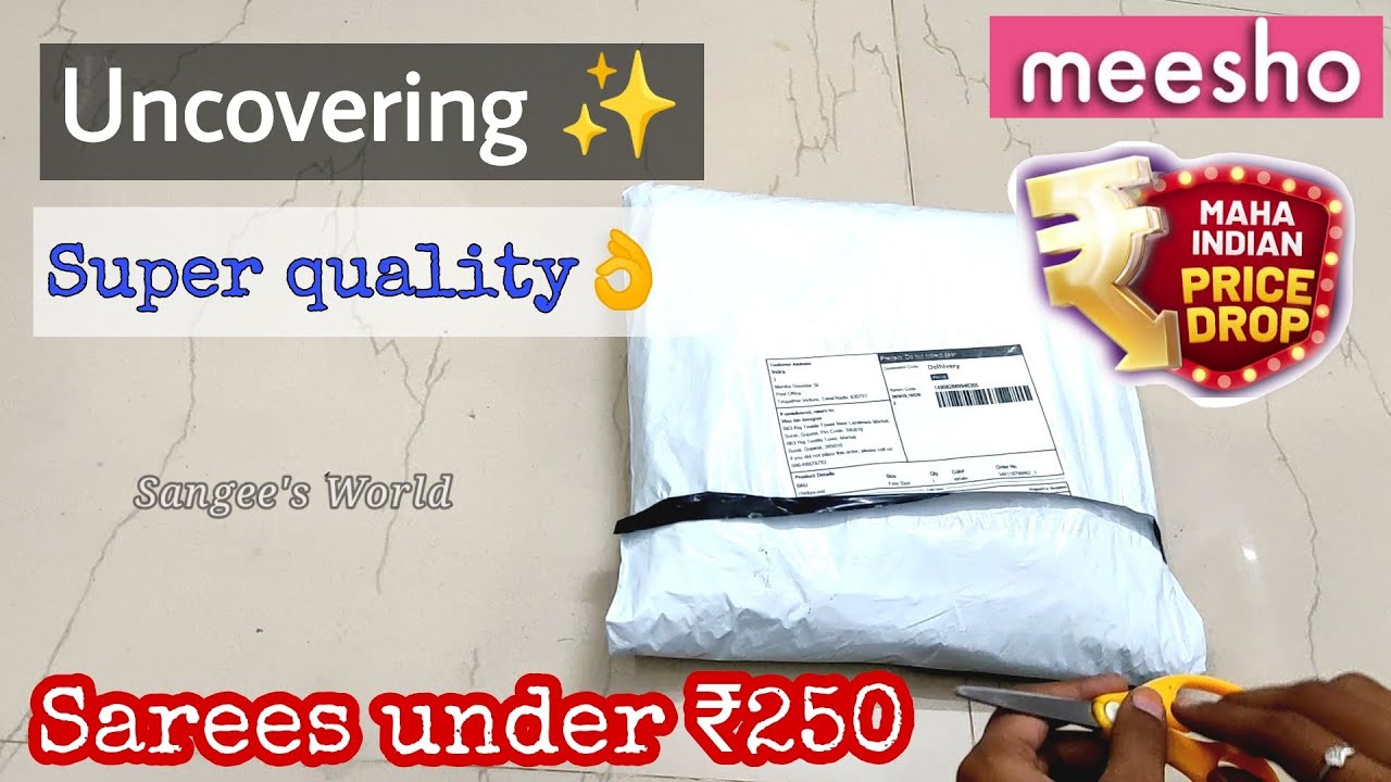Meesho Cotton Saree under ₹250 | Latest design Best collection ️ ...