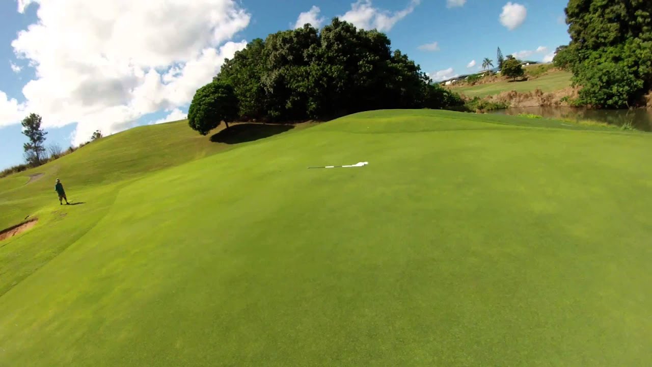 Puakea Golf Course Hole 13. Kauai, Hawaii - YouTube