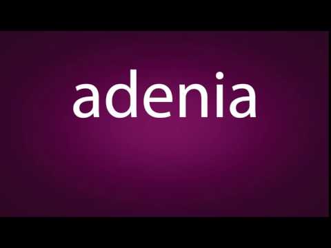 How to pronounce adenia