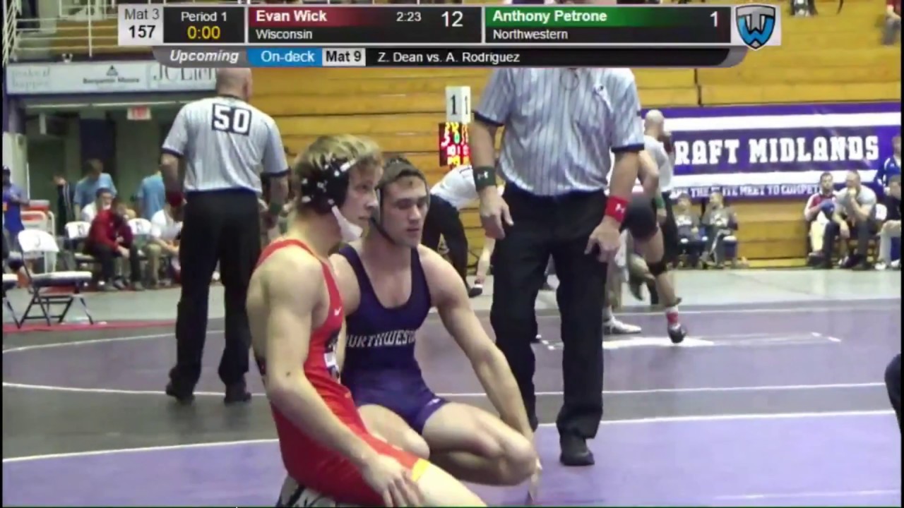 Evan Wick (Wisconsin) vs Anthony Petrone (Northwestern) - 2016 Midlands ...