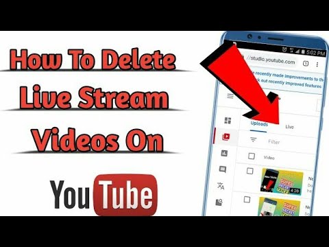 How to delete scheduled live stream on YouTube using mobile and pc ...