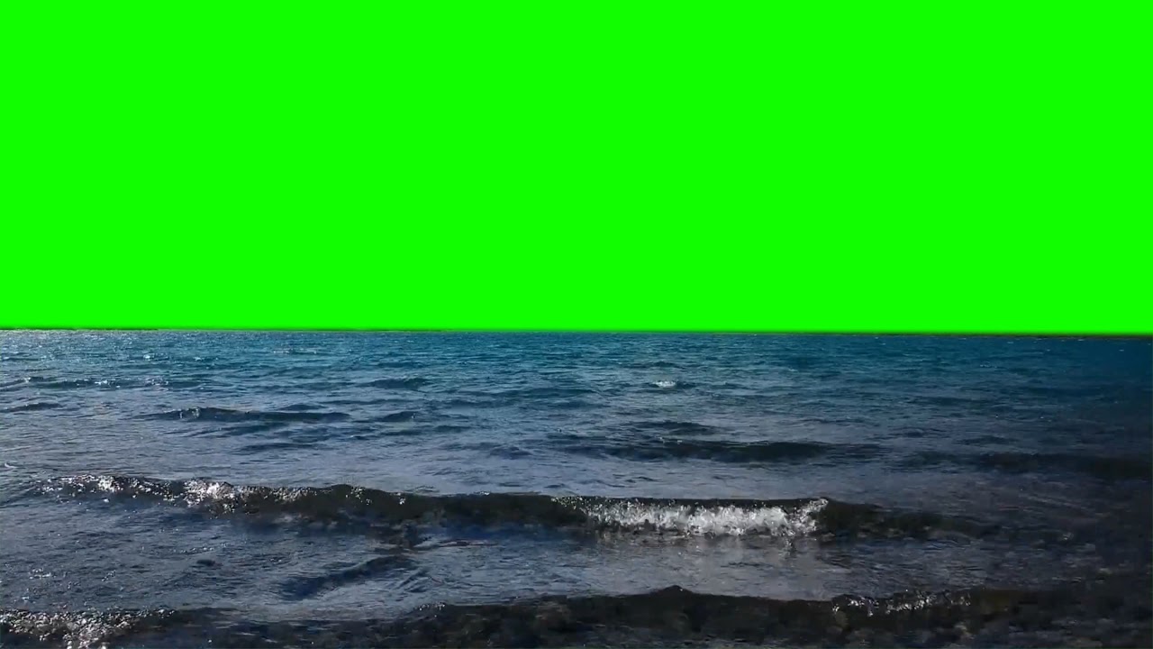 4K Green Screen Free - LAKE WAVES - YouTube