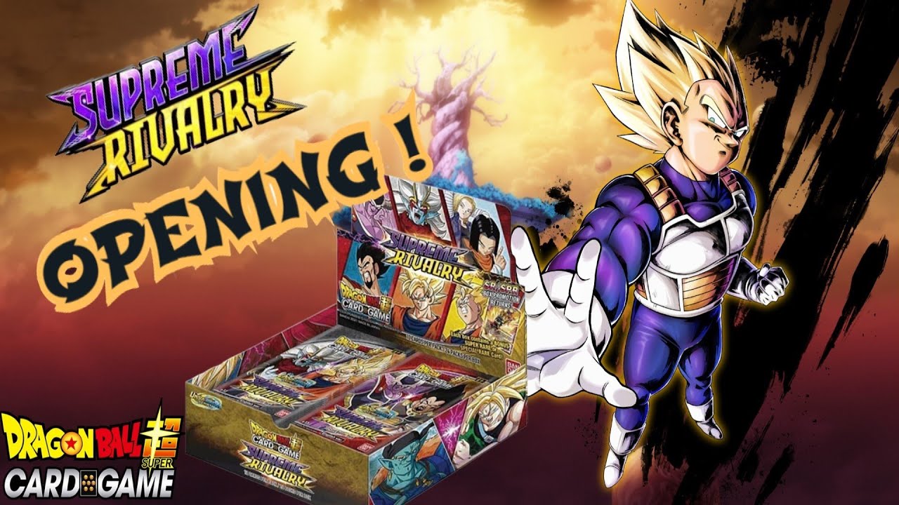 OPENING SUPREME RIVALRY BOOSTER BOX DRAGON BALL SUPER CARD GAME - YouTube