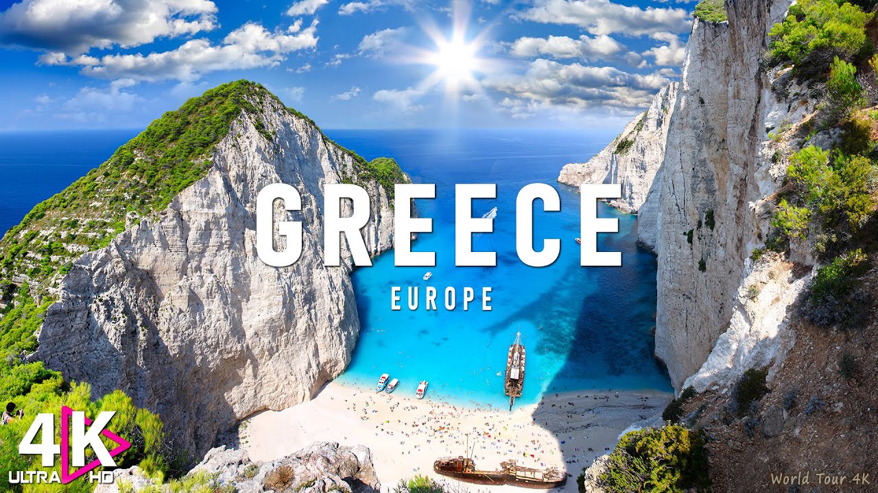 Greece Islands 4K - Scenic Relaxation Film with Calming Music - YouTube