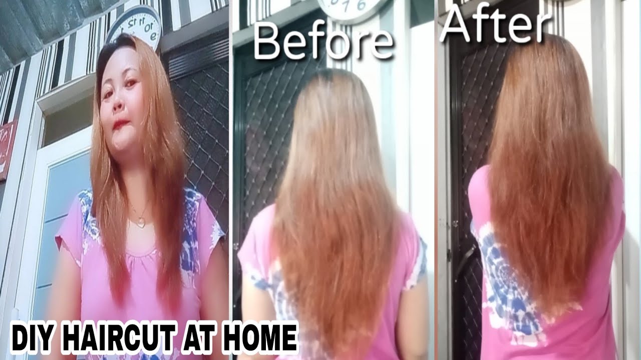 DIY HAIRCUT AT HOME - YouTube