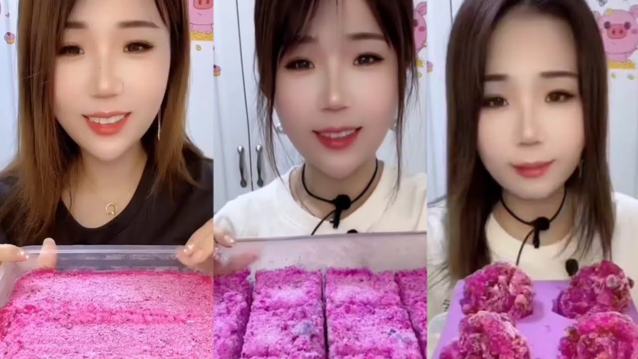 ASMR QUEEN ICE PINK CRUNCHY AND SOFT ICE SQUEAKY - YouTube