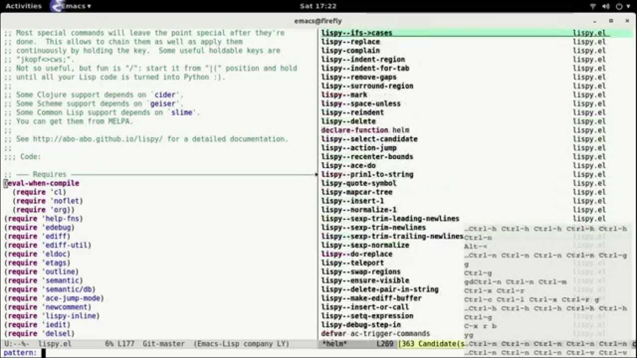 Edit LISP structurally with Emacs package lispy - YouTube