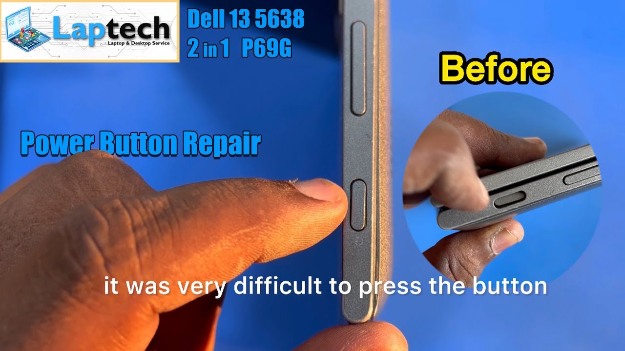 Dell Inspiron 13 2-in-1 Power Button Repair |5638|P69G #laptoprepair # ...