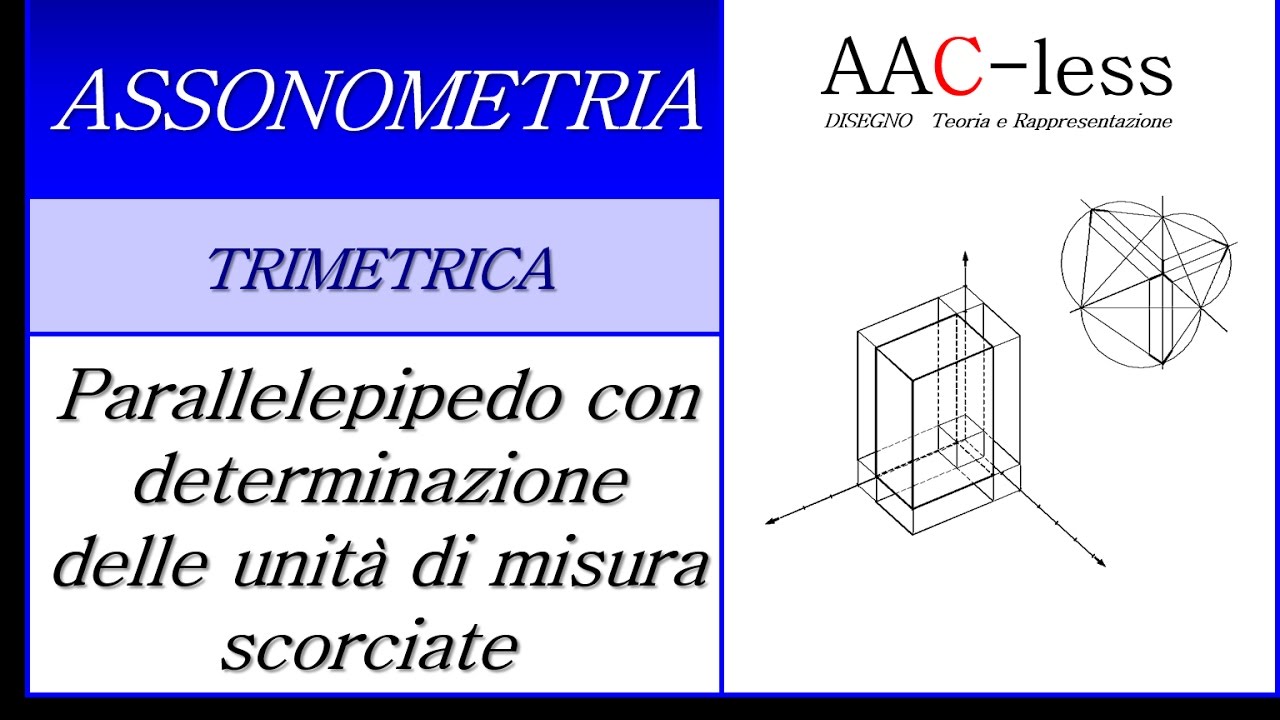Assonometria Trimetrica - Scala grafica di riduzione (Video 4:3) - YouTube