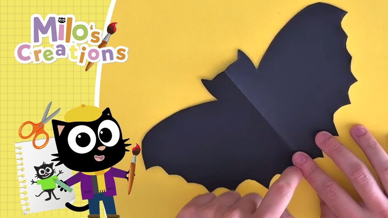 Halloween Craft: Make a Bat with Milo! 🦇 | Milo’s Creations - YouTube
