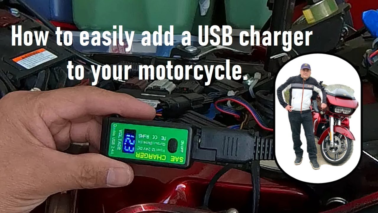 How to install a USB charger to your Harley Road Glide - YouTube