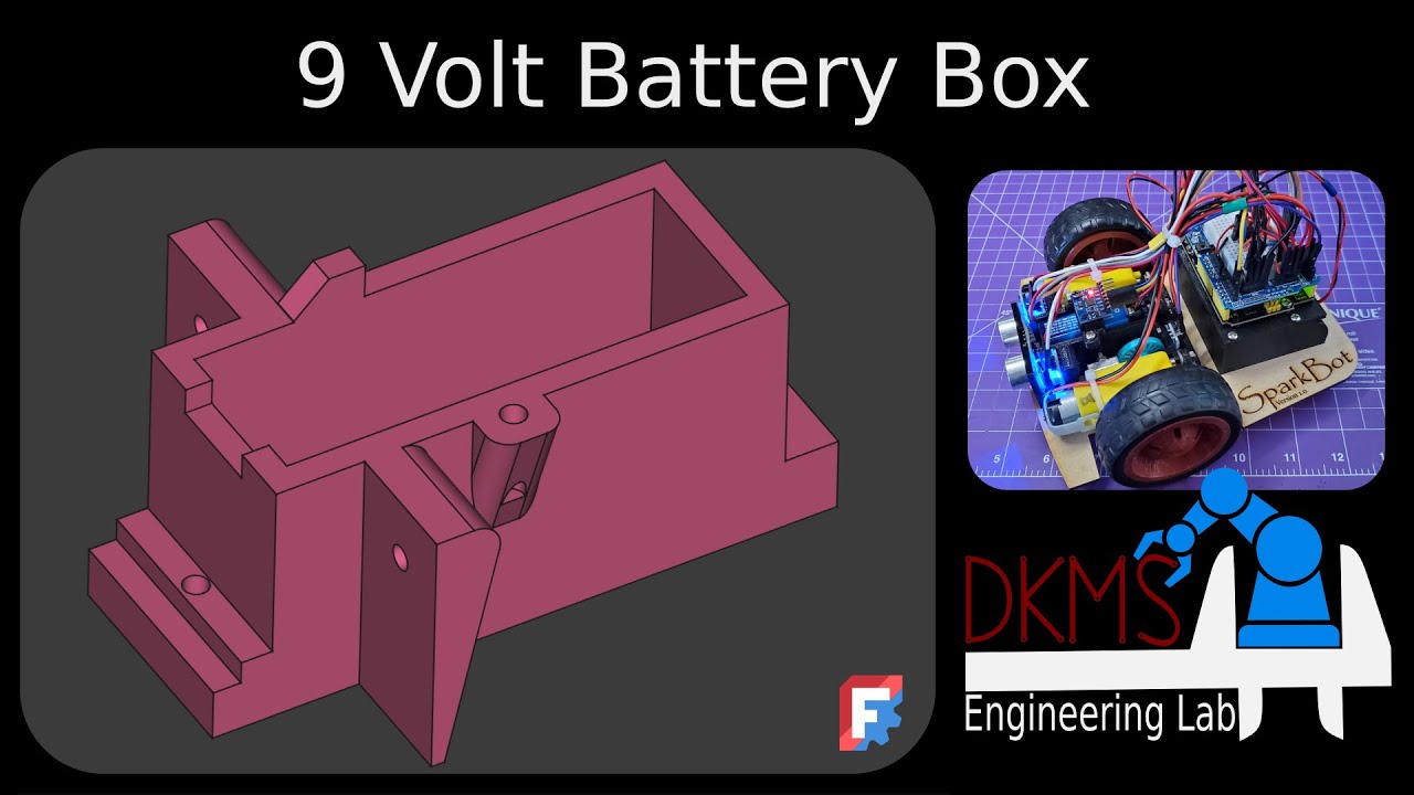 9Volt Battery Box Build Tutorial - FreeCAD - YouTube