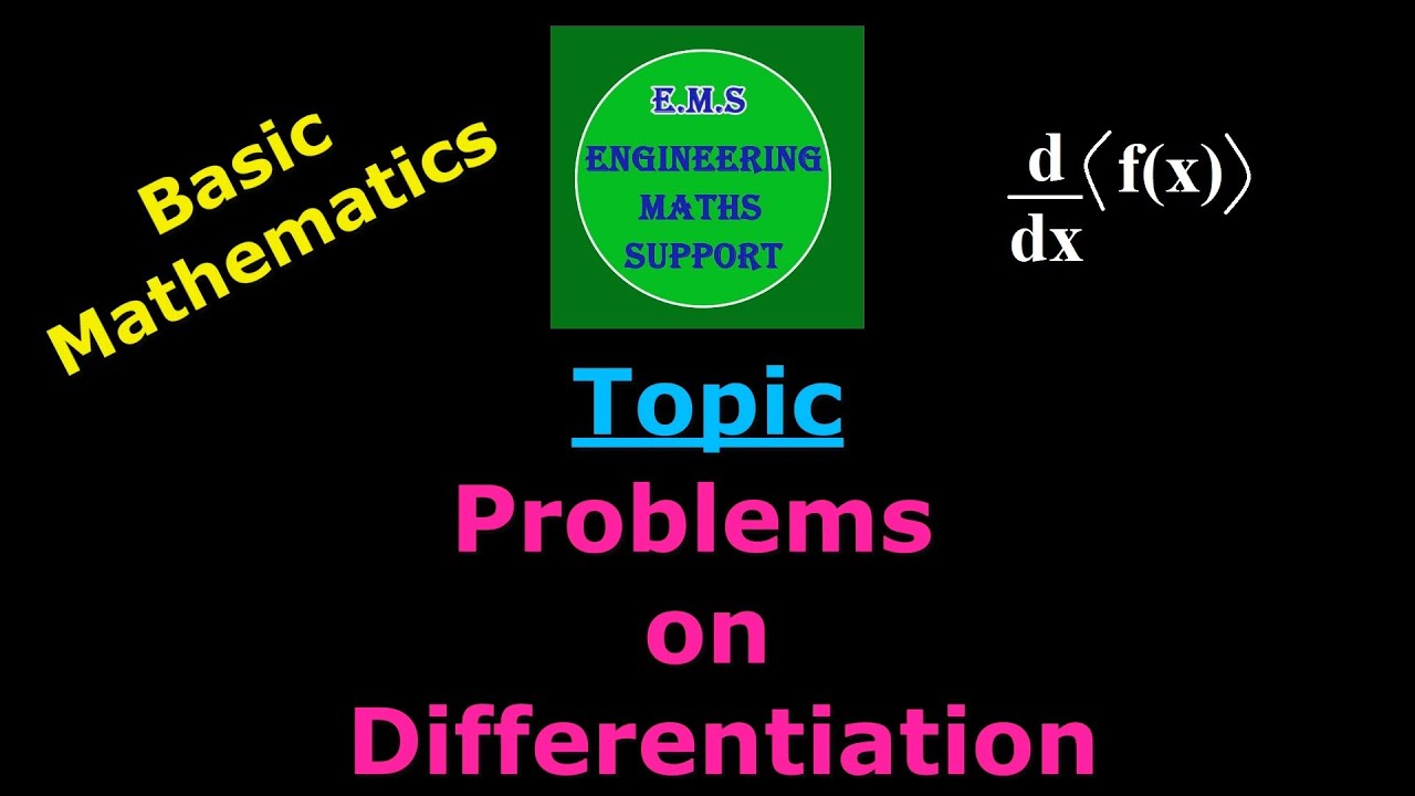 Problems on Differentiation (Part-2)| Examples for Differentiation ...