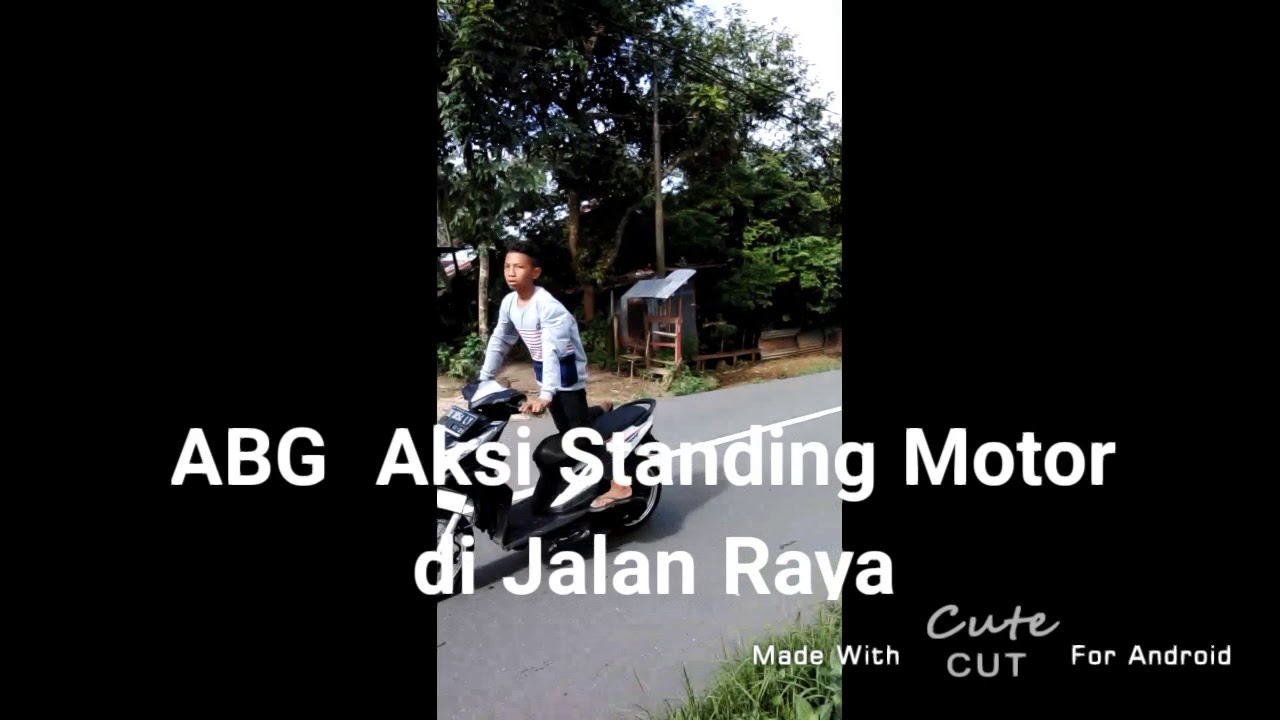 Aksi Standing Motor di Jalan Raya - YouTube