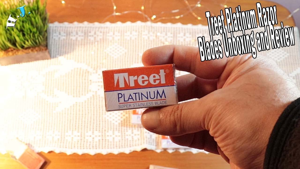 Treet Platinum Razor Blades Unboxing and Review - YouTube