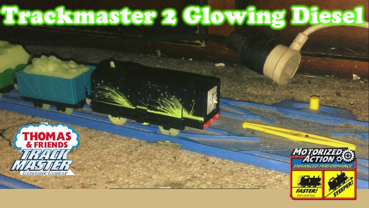 Trackmaster 2 Glowing Diesel unboxing review & first run - YouTube