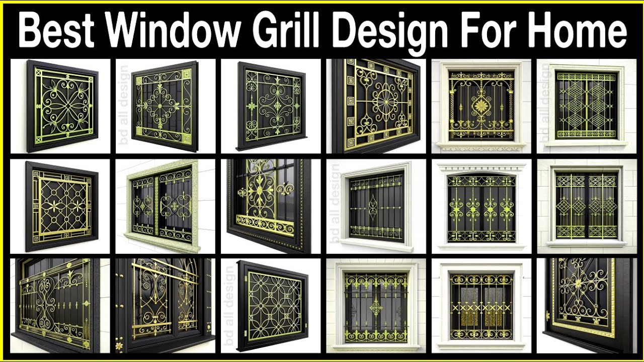 Best window grill design for home | Round window grill design | Grill ...