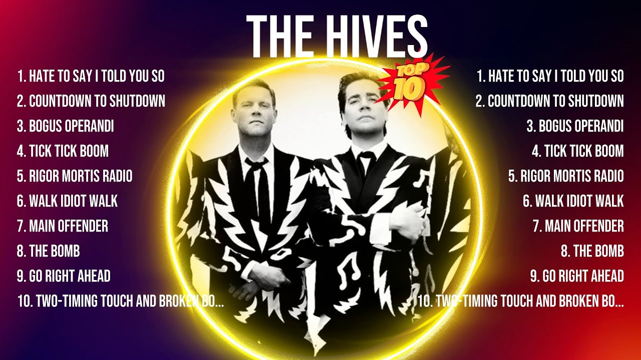 The Hives 2024 MIX ~ Top 10 Best Songs ~ Greatest Hits ~ Full Album ...