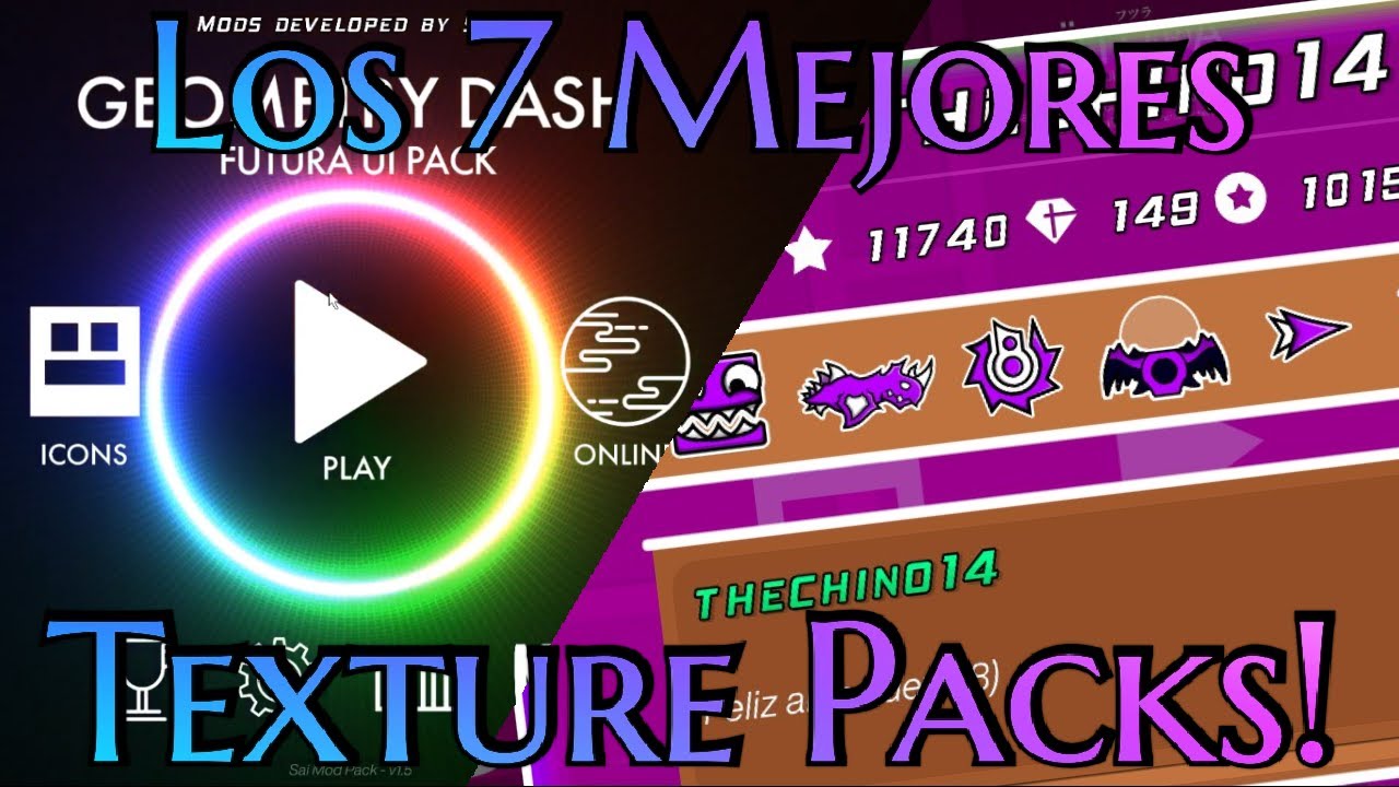 Los 7 mejores Texture packs de GD│ Thechino14 - YouTube