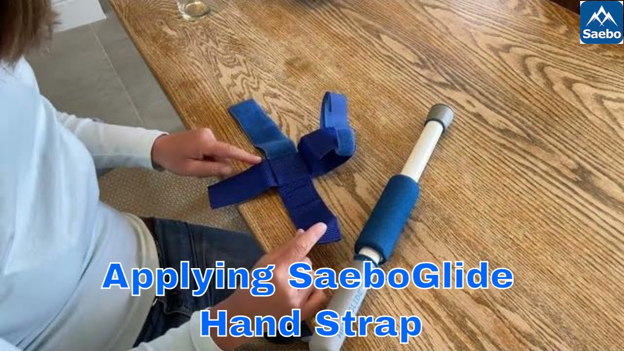 How to attach the SaeboGlide Hand Strap - YouTube