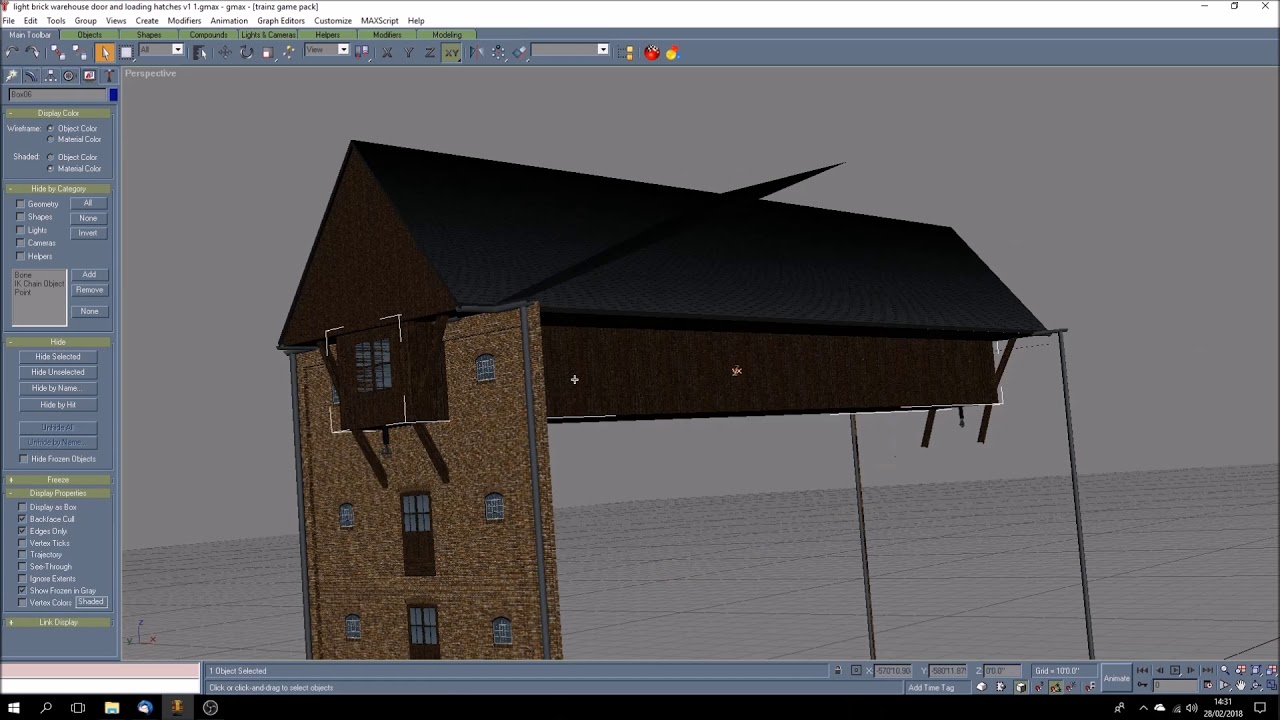 Gmax: How to make models for Trainz, part 7a - Texturing buildings ...