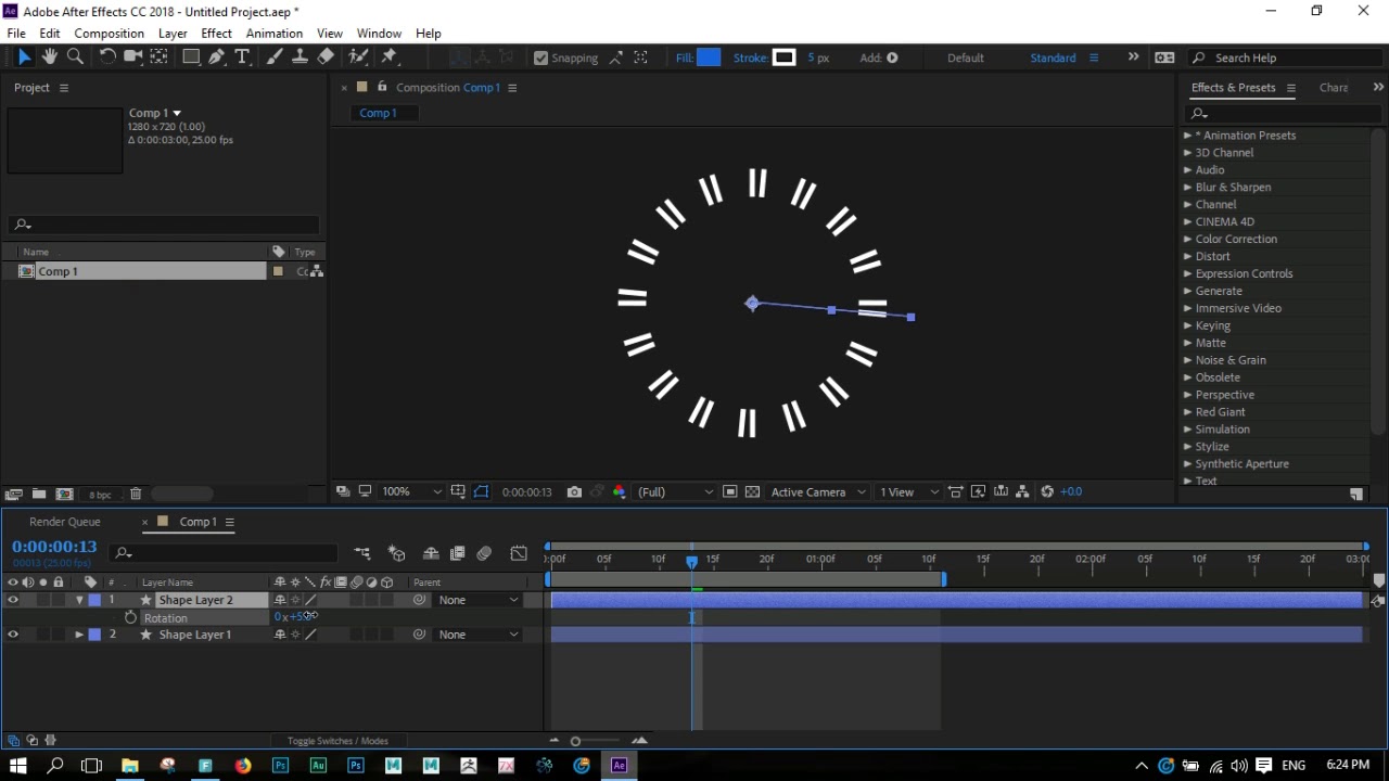 Motion Graphic - After Effects tutorial | Circle Burst - Element #3 ...