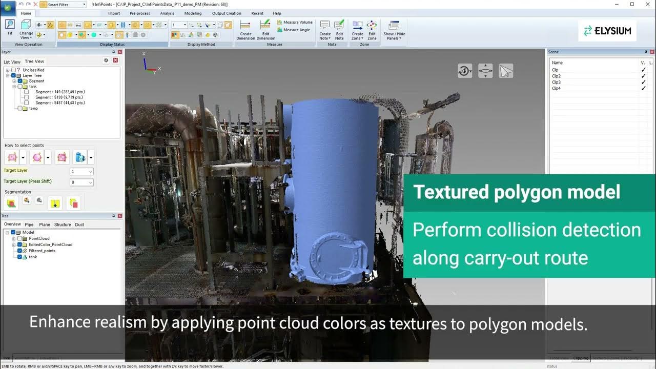 Point Cloud Segmentation for Effortless Textured Polygon Generation | InfiPoints | Elysium - YouTube