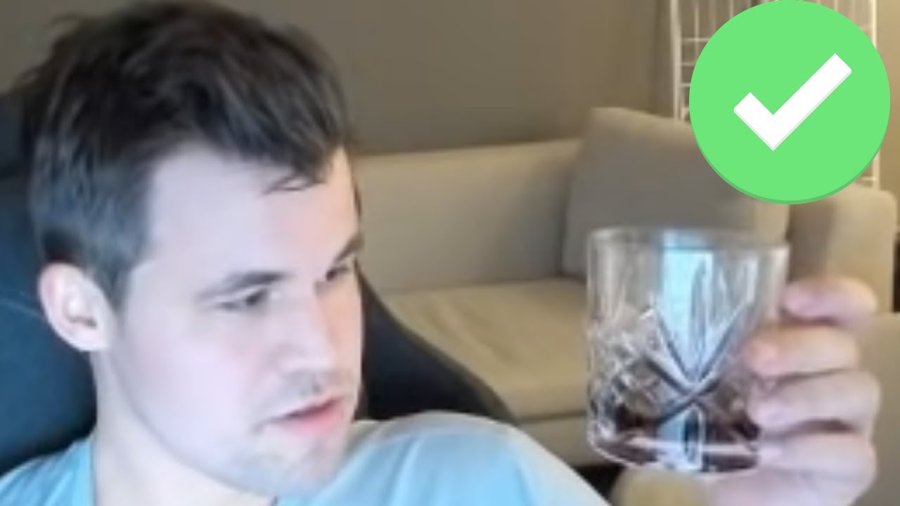 Magnus Carlsen Shows What Does He Drink While Playing Online Chess ...