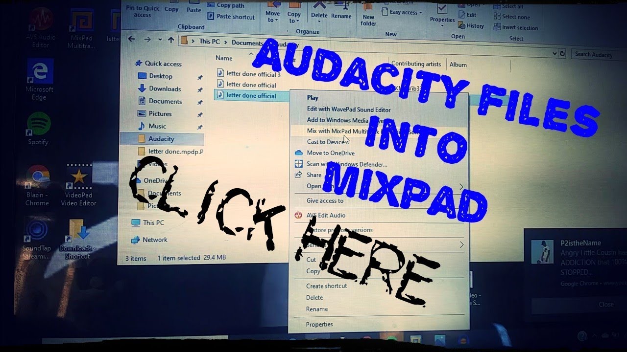 This Is How You Get Your Audacity Files Into MixPad🎧💻🖱📂 - YouTube