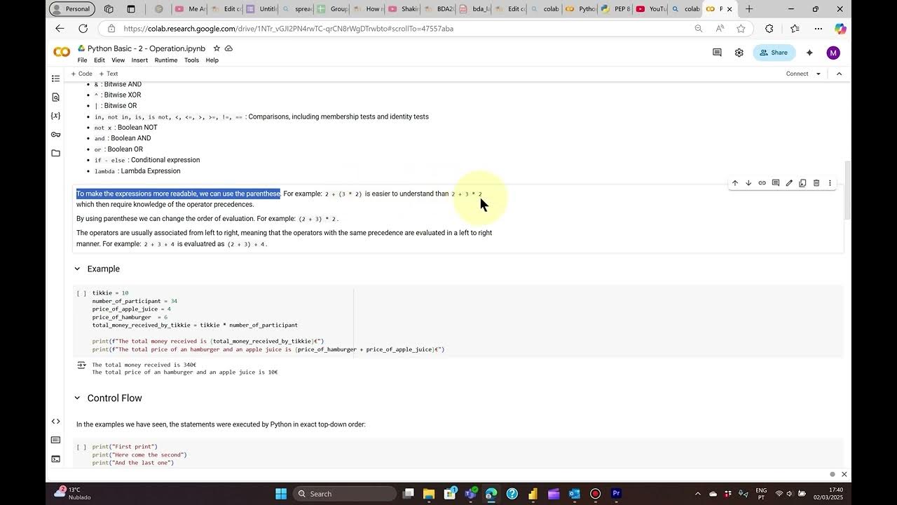 Notebook 2: Operators and Operands in Python - YouTube