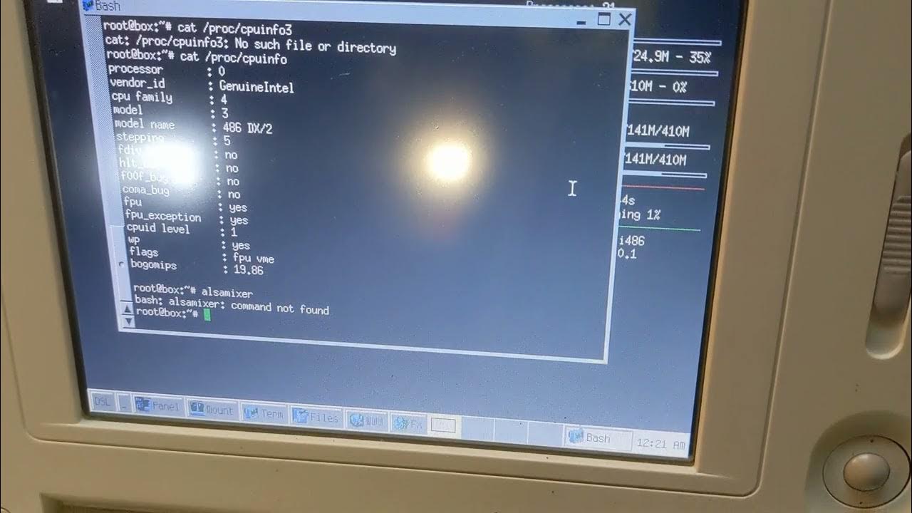 Compaq LTE elite 486 with docking station & backpack ISA expansion Linux 486 DSL linux 486 - YouTube