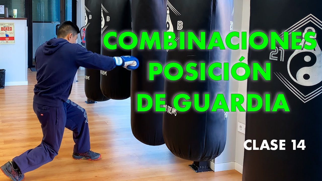 Combinaciones de boxeo y posición de guardia. CLASE 14 - YouTube