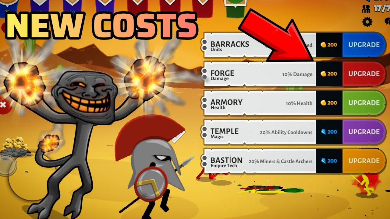 Stick War 3: Saga New Update - New "Balanced" Upgrade Costs - Playing ...