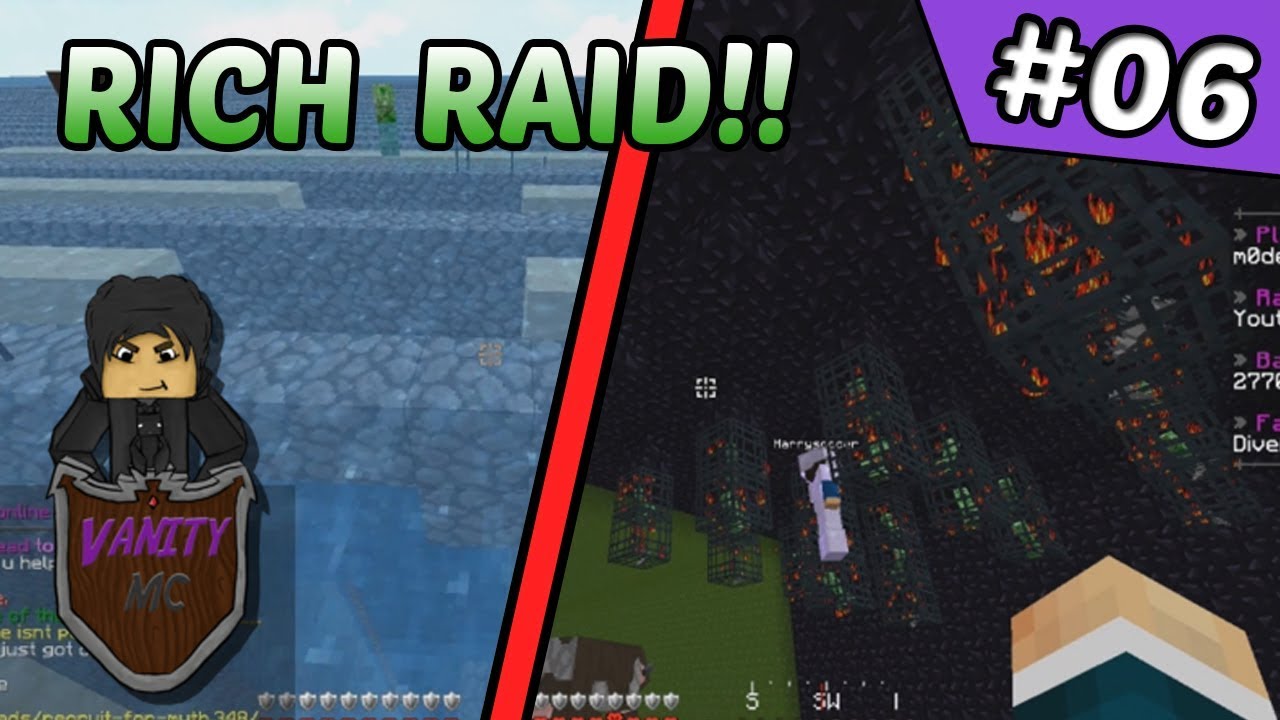 ANOTHER RICH F TOP RAID!!! | VanityMC #6 (Minecraft Factions) - YouTube