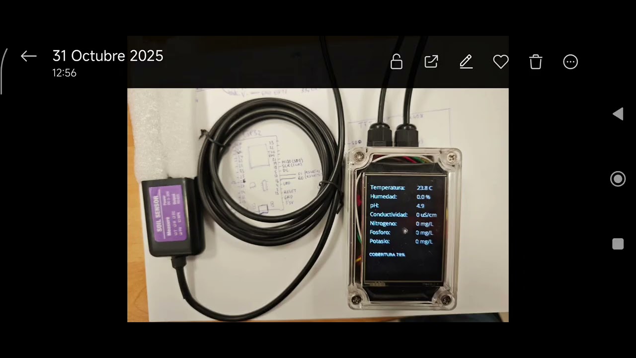 Sensor esphome esp32 rs485 npk ph t h ec - YouTube