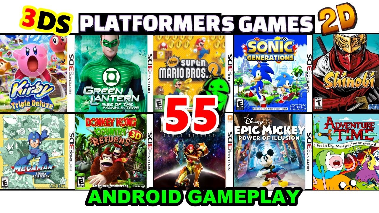 Top 55 Best 2D Platformers Games for 3DS - Citra Emulator Android - YouTube
