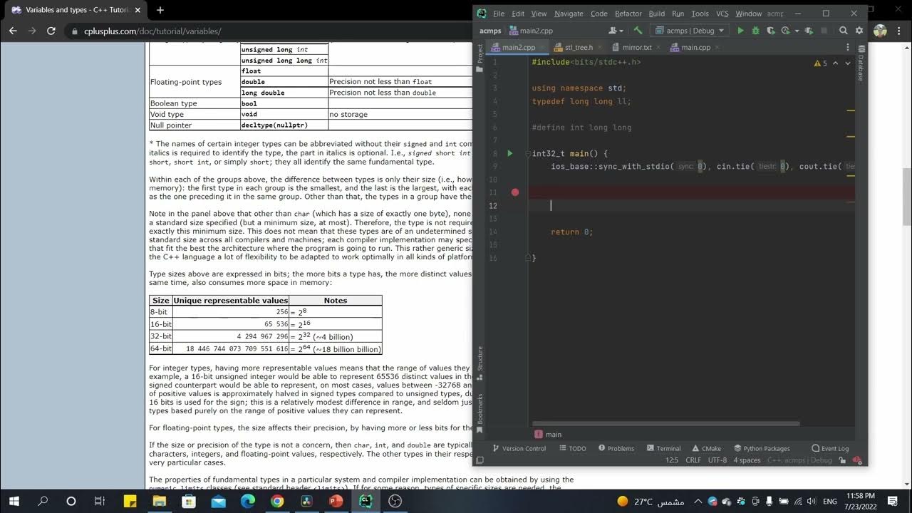 Problem Solving | Week 1 variable and overflow - YouTube