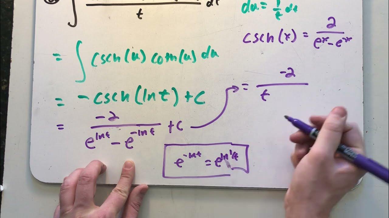 Rewriting a hyperbolic function - YouTube