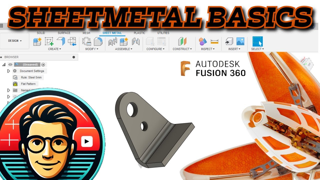 Learn How to Design YOUR own Sheet Metal Parts for FREE! - Fusion 360 ...