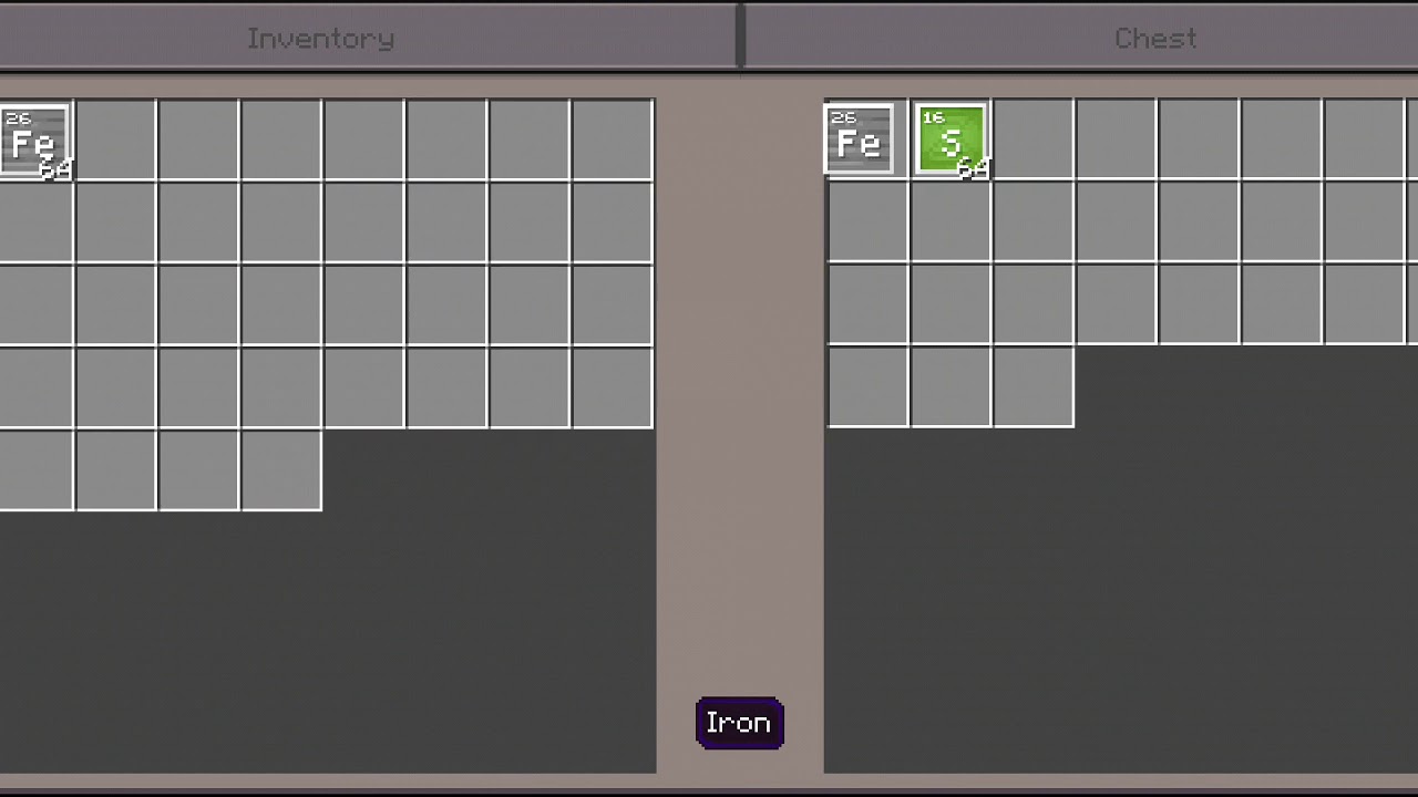 Minecraft how to make iron sulphide education edition (Easy make) - YouTube