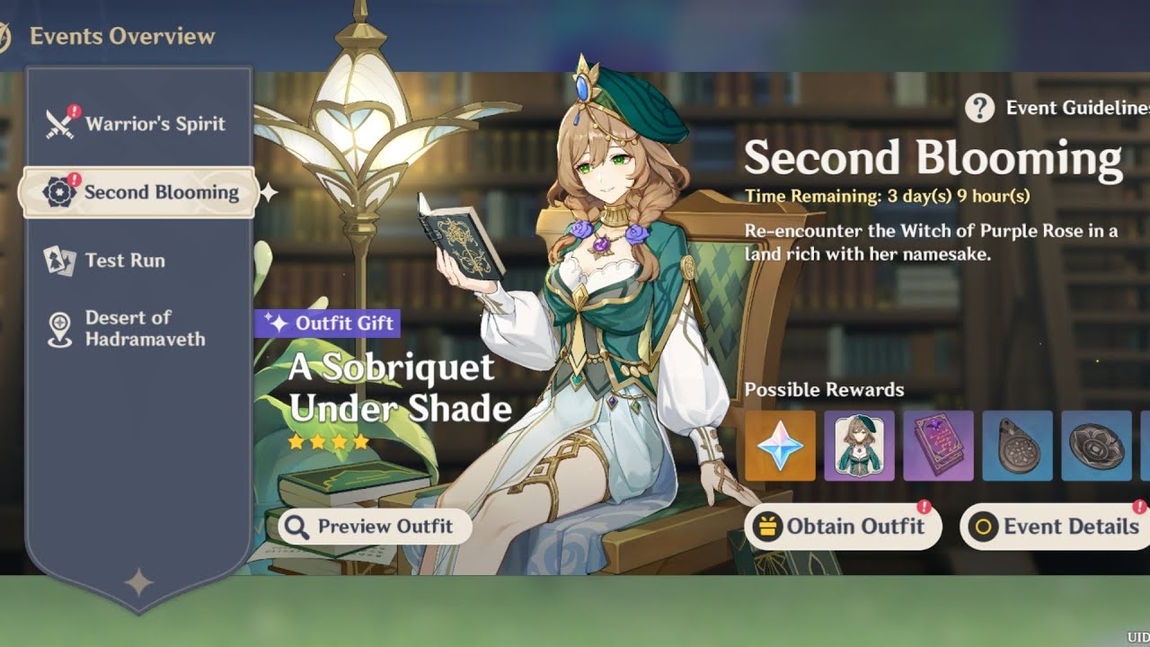 Second Blooming (Event) - Free Lisa's Skin - Genshin Impact - YouTube